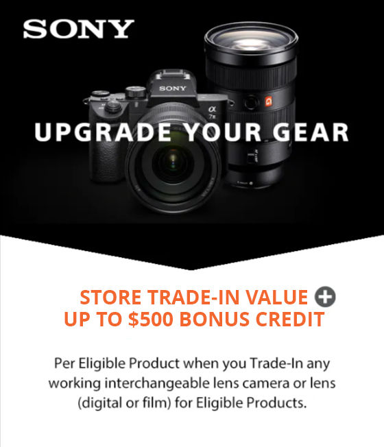 Sony Trade In Trade Up Promotion at Vistek