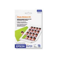 Epson 4.1"x5.8" Photo Sticker Refill - 5 sheets (16 stickers/sheet ...