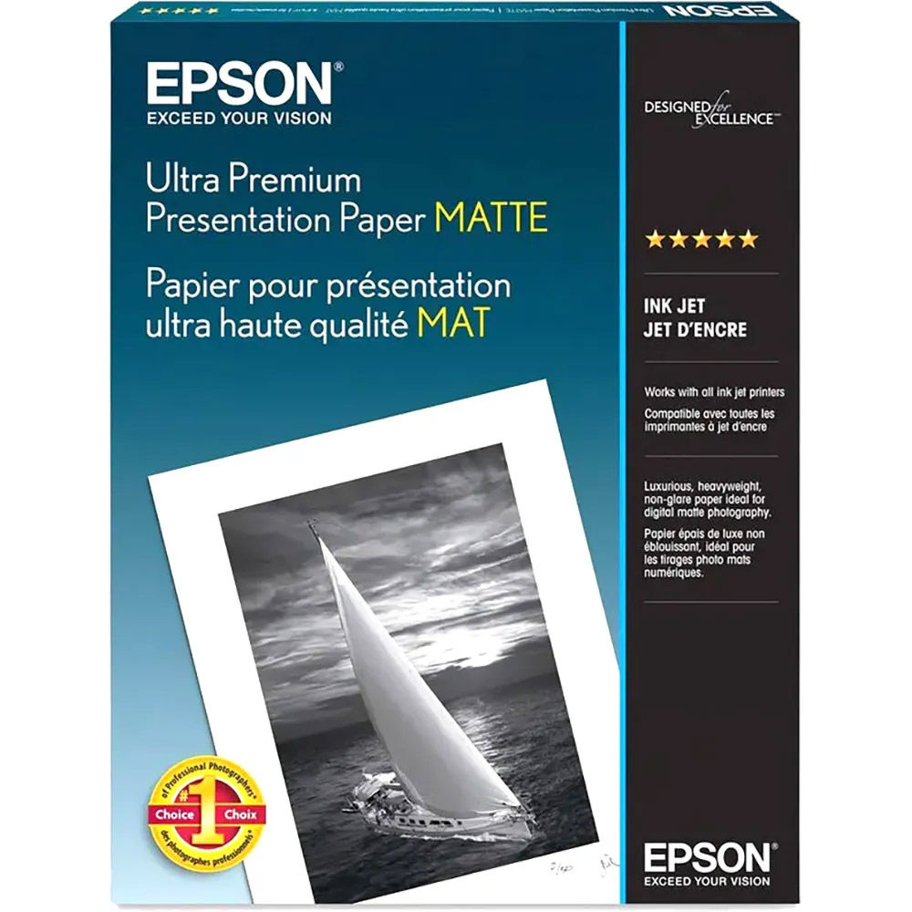 Epson 8.5" x 11" Ultra Premium Presentation Paper Matte - 250 Sheets ...