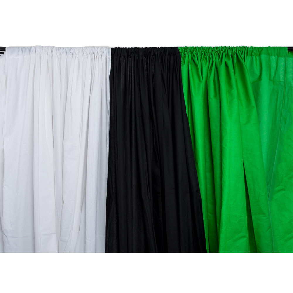 Illumi Fabric Studio Backdrop (9.8'x19.7', Chromakey Green) 68019 ...