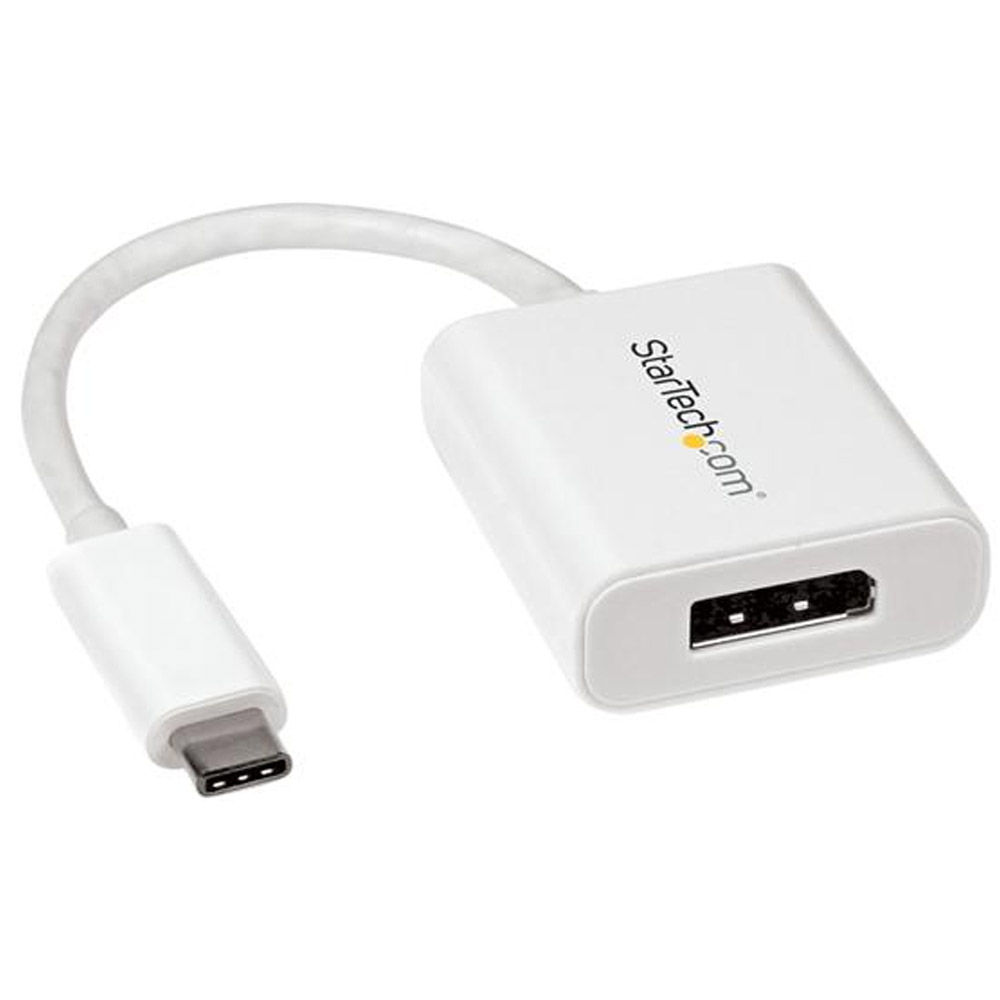 StarTech CDP2DPW USB-C to DisplayPort Adapter - 4K 60Hz - White 5877914 ...