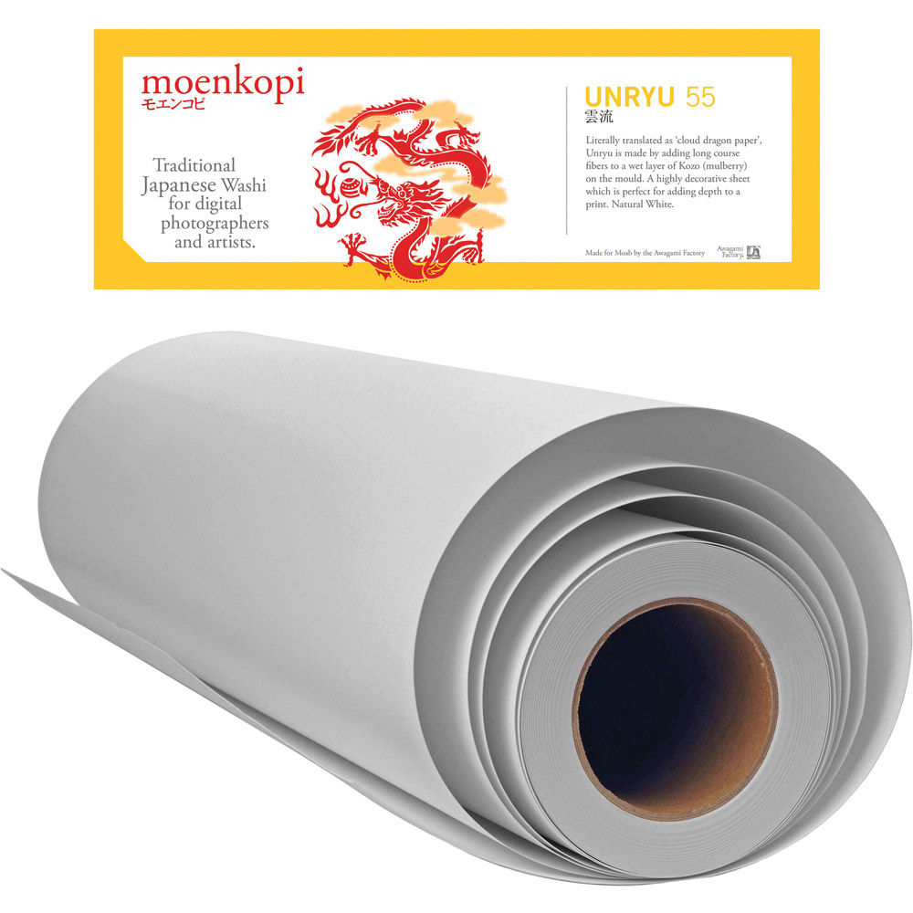 Moab Paper Co. 17" x 15m Moenkopi Unryu 55gsm Roll A46-MKU551715R ...