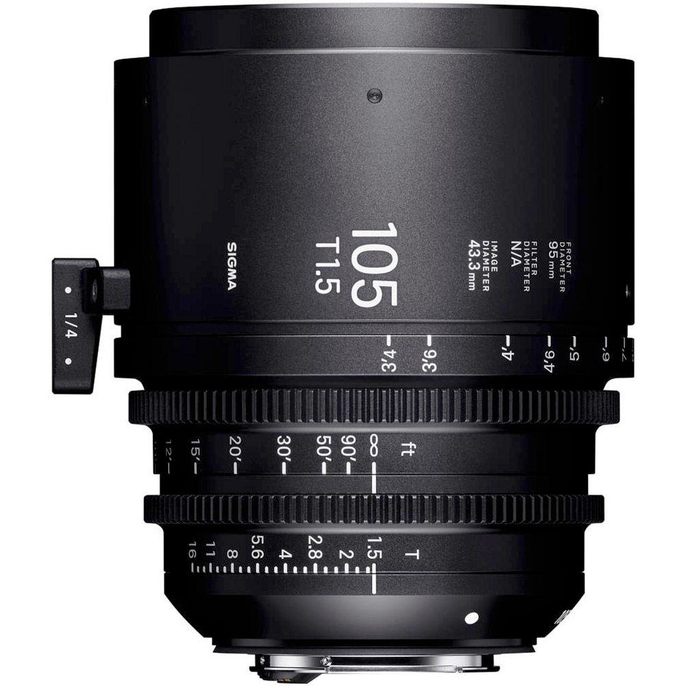 Sigma 105mm T1.5 FF Cine Lens for EF Mount CL105C Video Cine Lenses ...