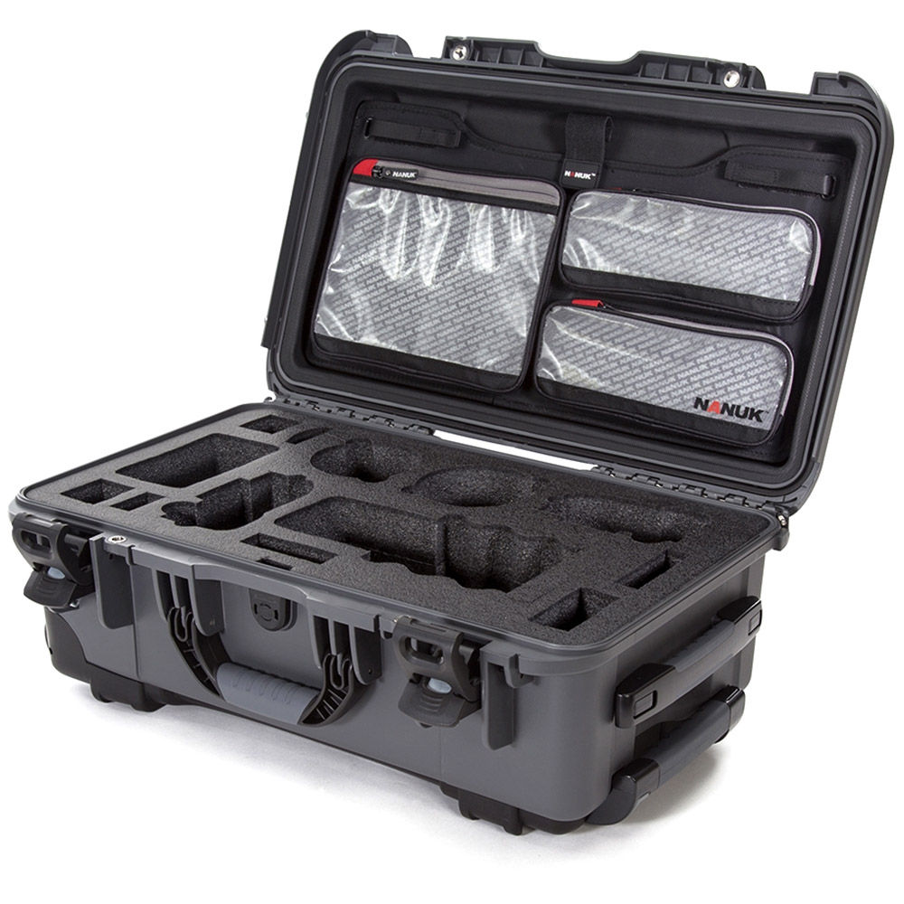 Nanuk Cases 935 Case w/ Sony A7 Custom Foam & Lid Organizer - Graphite ...