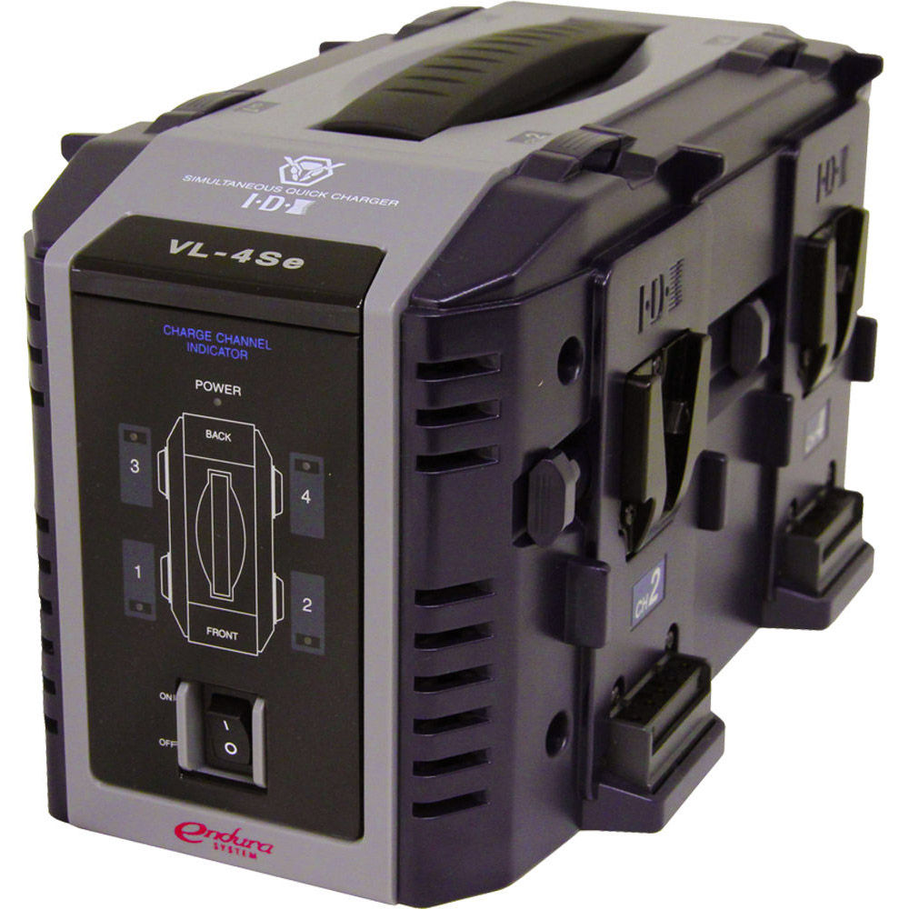 IDX VL-4SE Endura 4-Channel Lithium-Ion Battery Charger (V-Mount) VL ...
