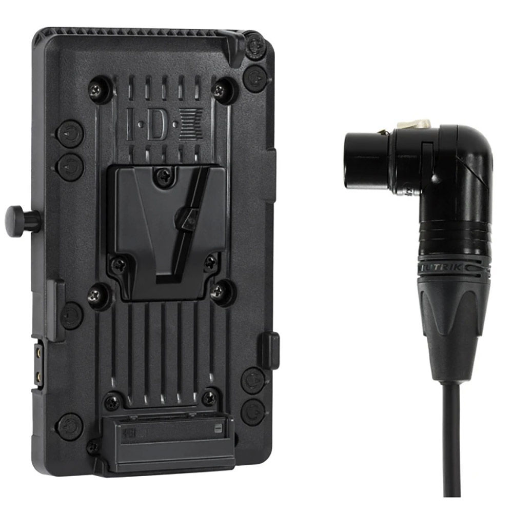 Wooden Camera V-Mount Plate with Right Angle XLR Connector 179000 ...