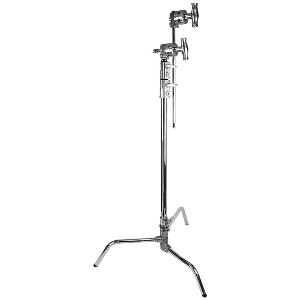 Kupo CT-20MK 20” C-Stand with Turtle Base, Arm Kit, Silver KP561779 Sliding Leg C Stand - Vistek ...