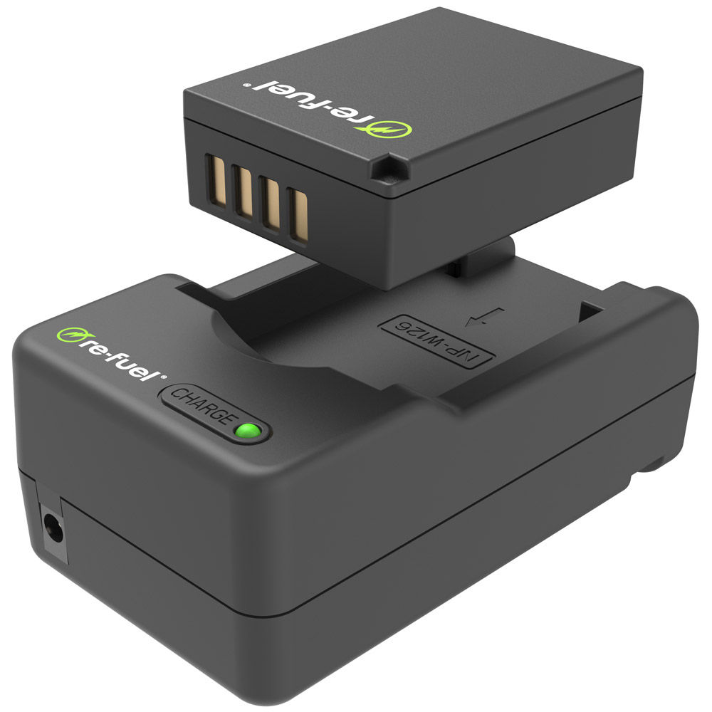 DigiPower Re-Fuel Li-Ion Battery & Charger Kit Fuji NP-W126 RFKNPW126 ...