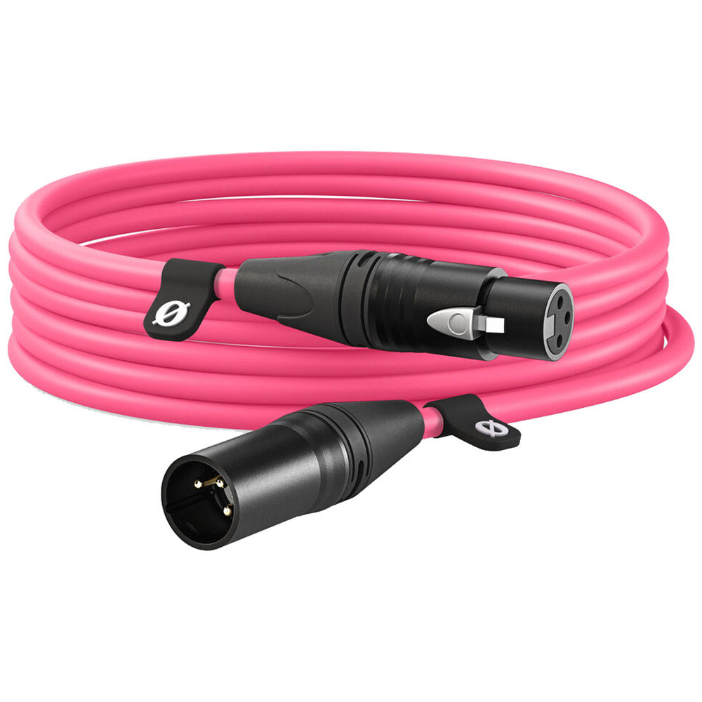 Rode Premium 6m/20 foot XLR Cable - Pink ROD-XLR6M-P Microphone Cables ...