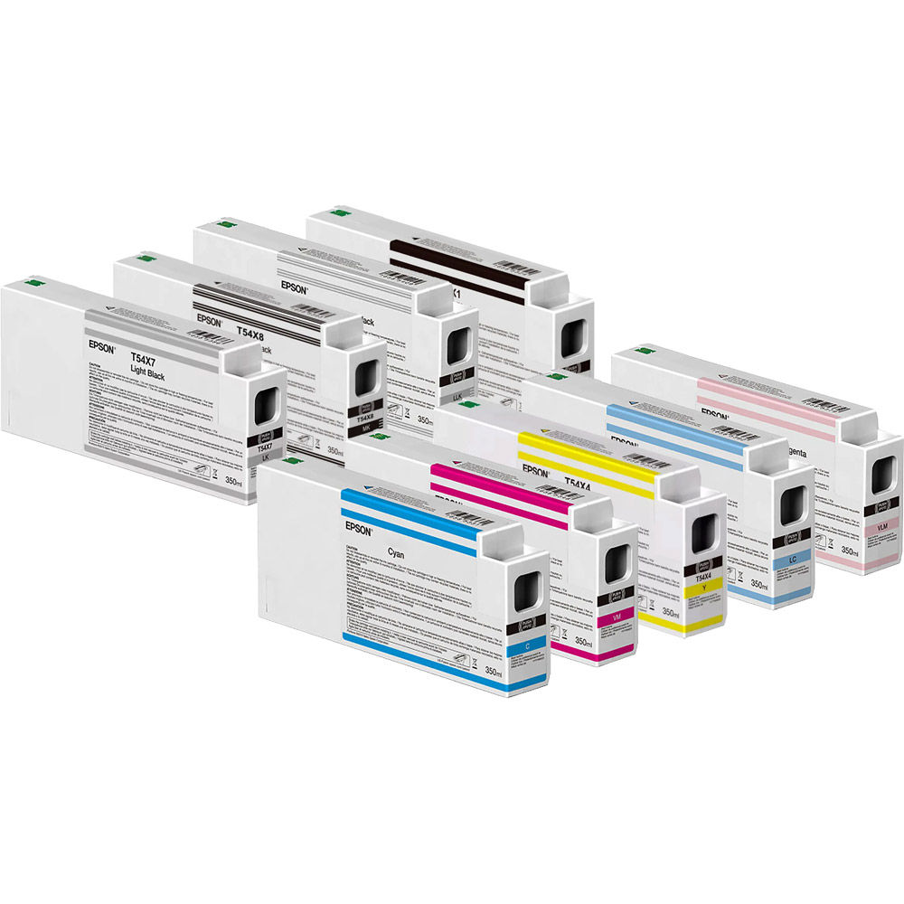 Epson SC-P6000/P8000 - 9 Ink Set (T54X) 350ml Desktop Printer Ink ...