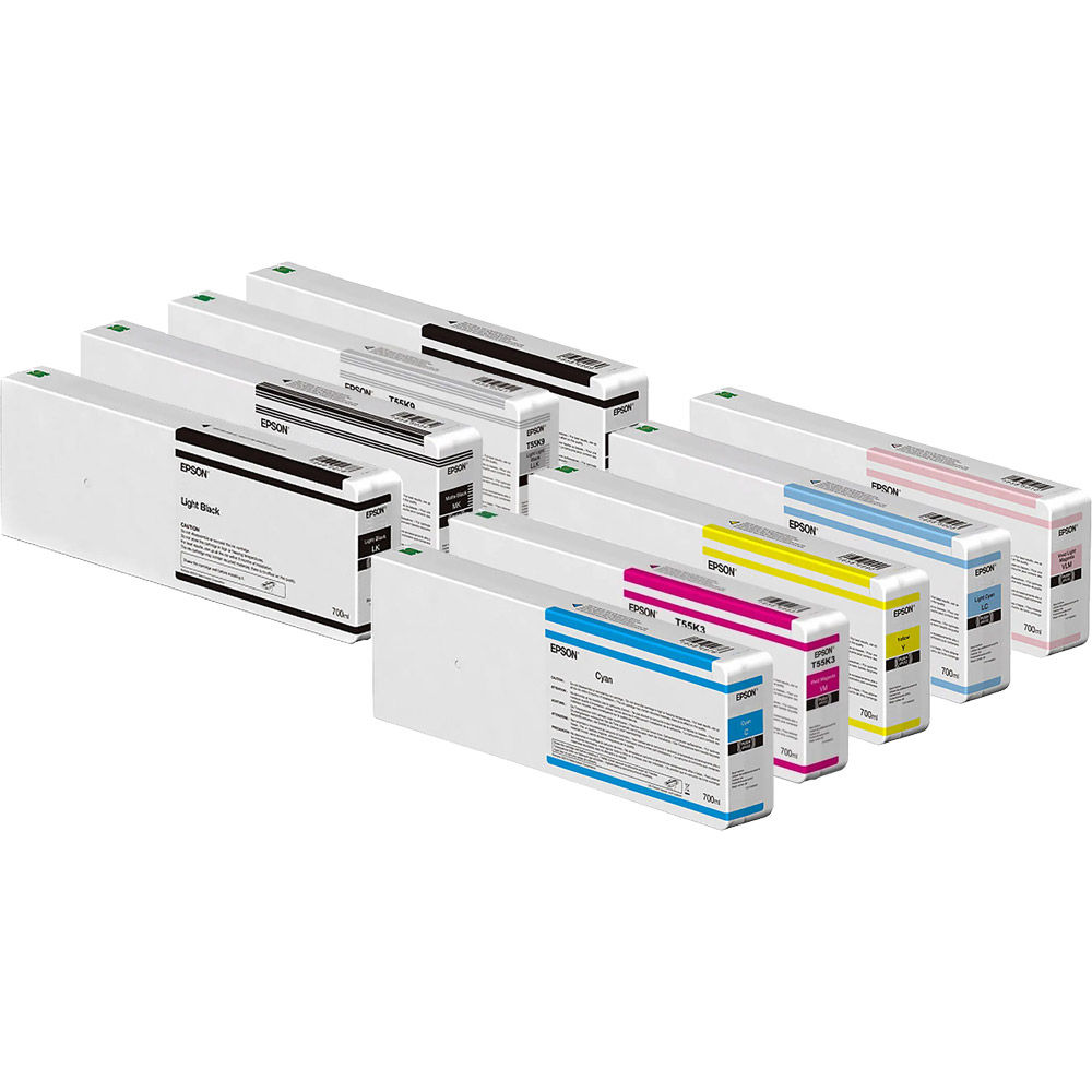Epson SC-P6000/P8000 - 9 Ink Set (T55K) 700ml Desktop Printer Ink ...