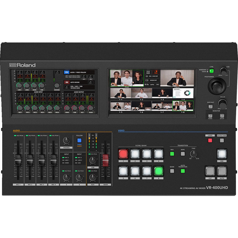 Roland VR-400UHD 4K Streaming AV Mixer Encoders/Converters - Vistek ...