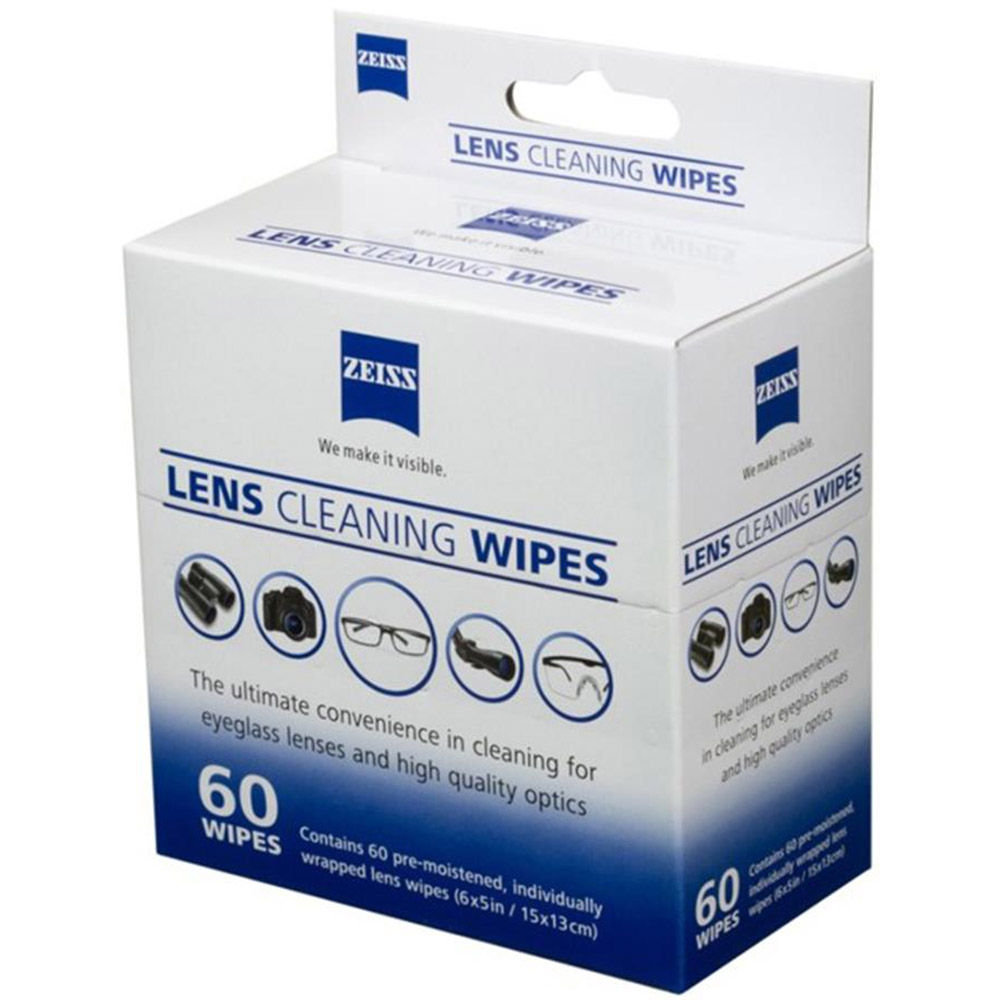 Zeiss Lens Cleaning Wipes (60 Count) 740200 Lens Caps - Vistek Canada ...