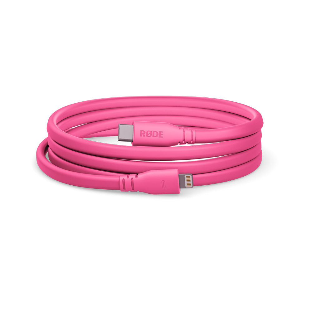 Rode SC19 Lightning to USB-C Cable (Pink, 5') ROD-SC19P Microphone ...