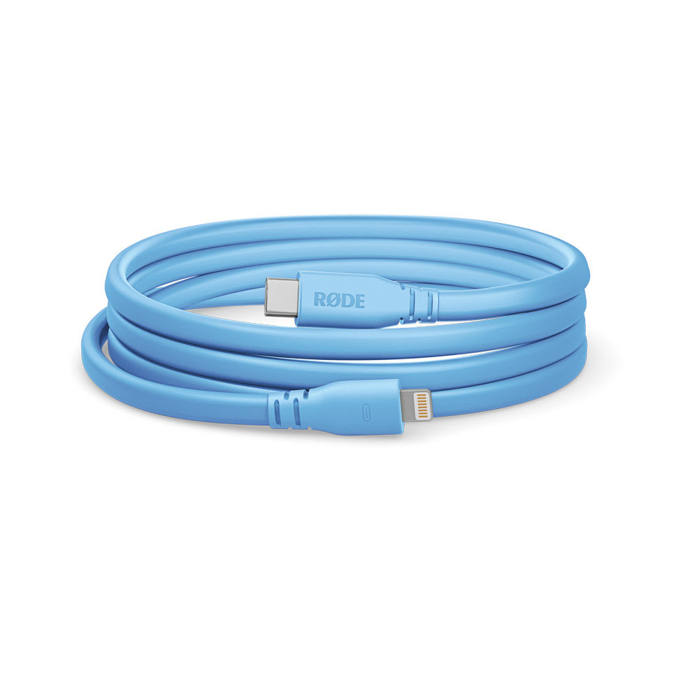 Rode SC19 Lightning to USB-C Cable (Blue, 5') ROD-SC19B Microphone ...
