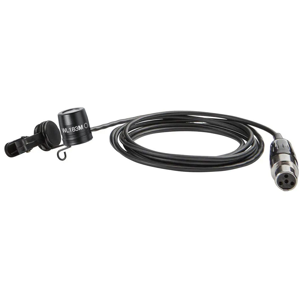 Shure WL183MB/O-TQG Low-Profile Professional Lavalier Omnidirectional ...