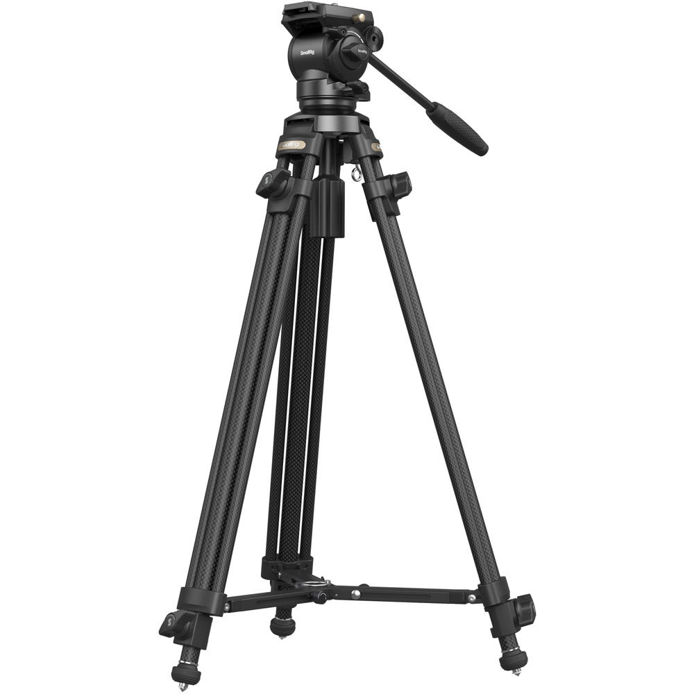 SmallRig Lightweight Video Carbon Fiber Tripod Kit AD-50 4685 Tripod ...