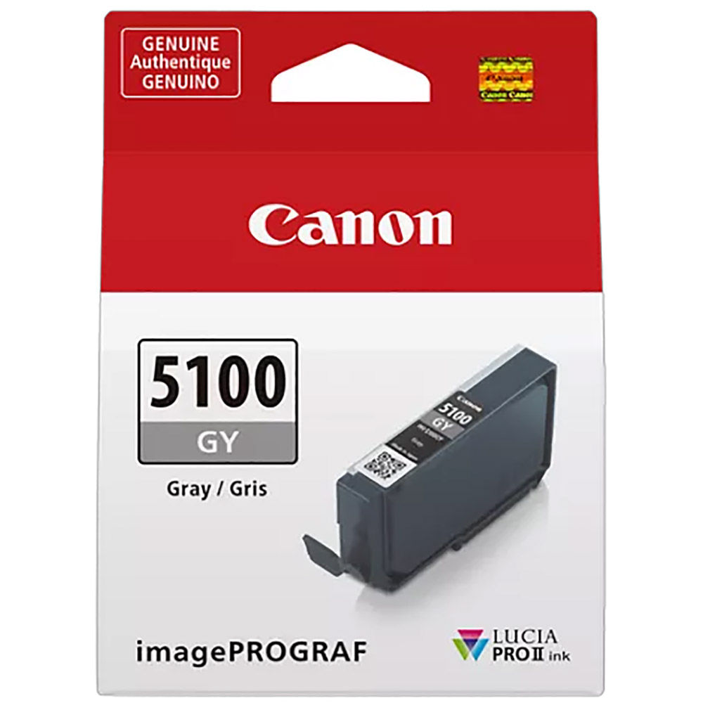 Canon PFI-5100 Grey Ink Tank 14.4ml 6959C002 Production Printer Ink ...