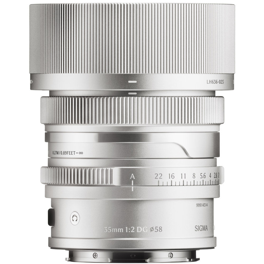 Sigma 35mm f/2.0 DG Contemporary Lens for L Mount (Silver) C35DGSL Full ...