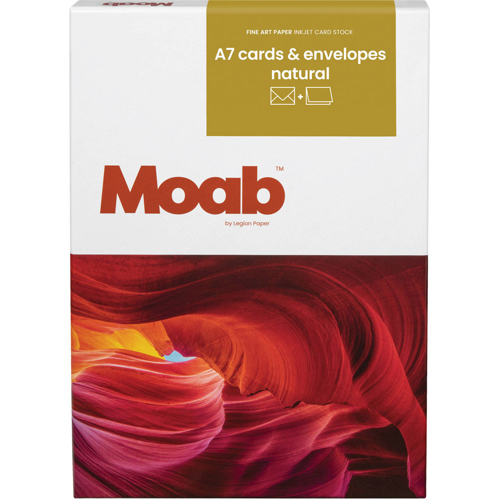 Moab Paper Co. Artist Cards 5"x7" Natural (100 cards/envs) M66 ...
