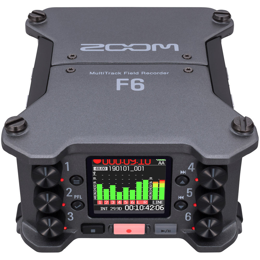 Zoom F6 6-Input / 14-Track Multitrack Field Recorder ZOOM-ZF6 Digital ...