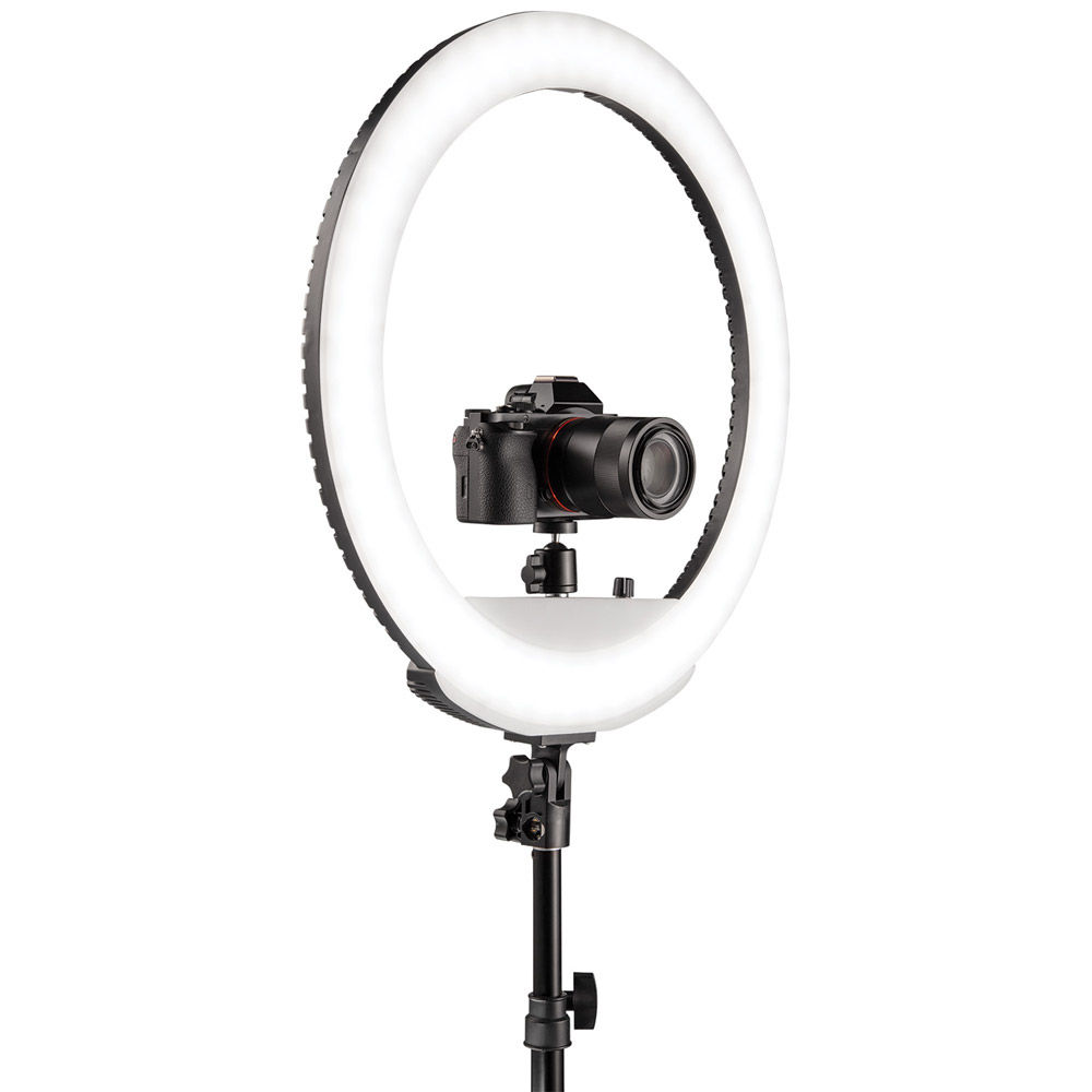 Westcott Bi-Color LED Ring Light Kit w/ Batteries And Stand (18") 4450 ...